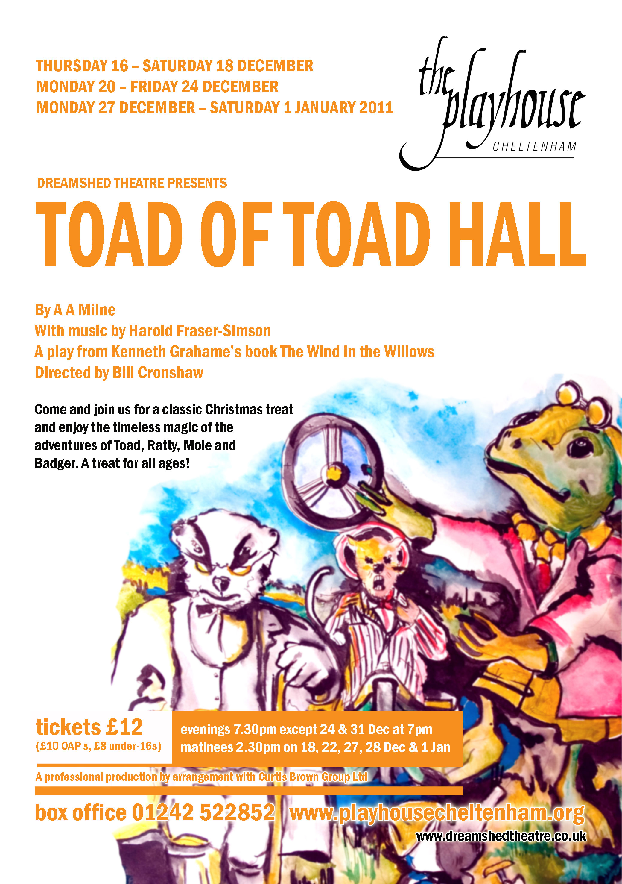 Toad of Toad Hall – Dreamshed Theatre